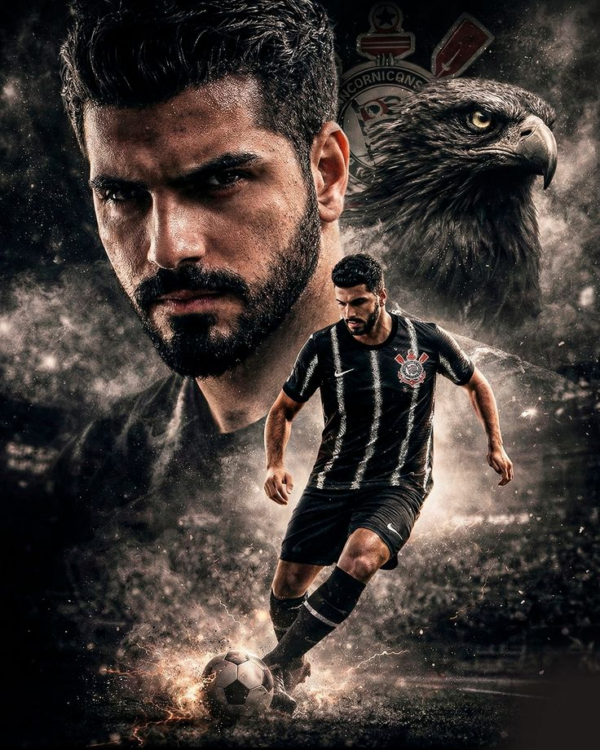 POSTER DE FUTEBOL (CORINTHIANS) – PROMPT - PNG Elements BR